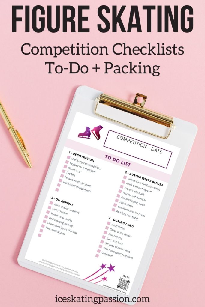 Figure Skating Competition Checklist (to-do + packing)